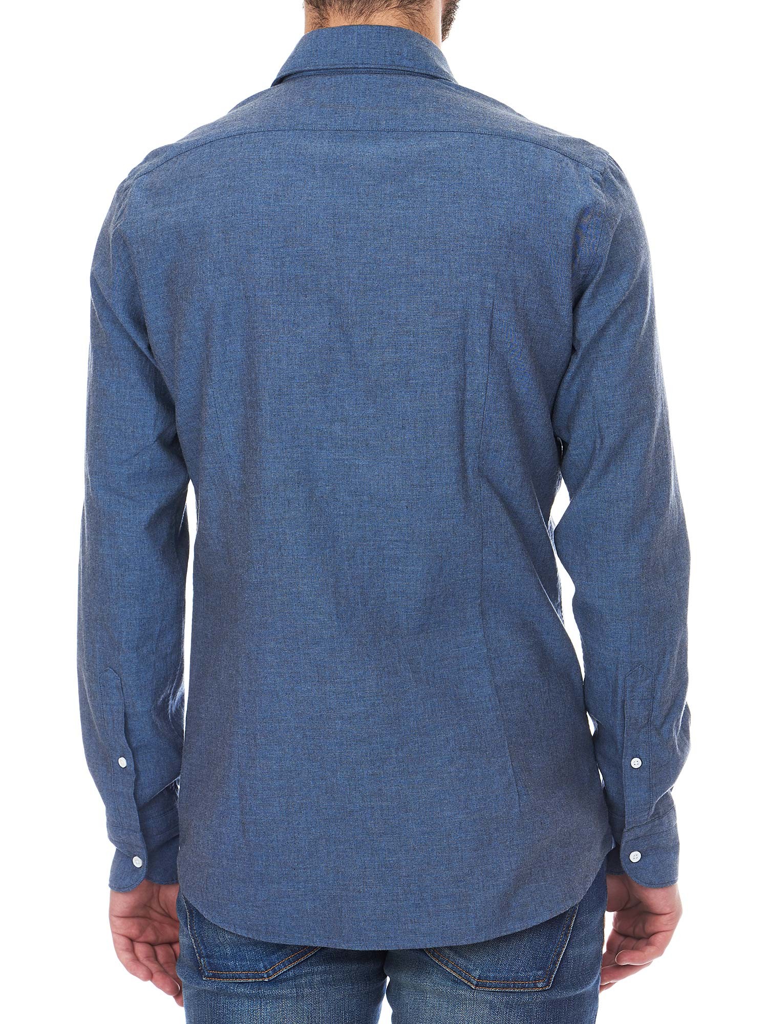 The Sartorialist - Men's solid color flannel shirt