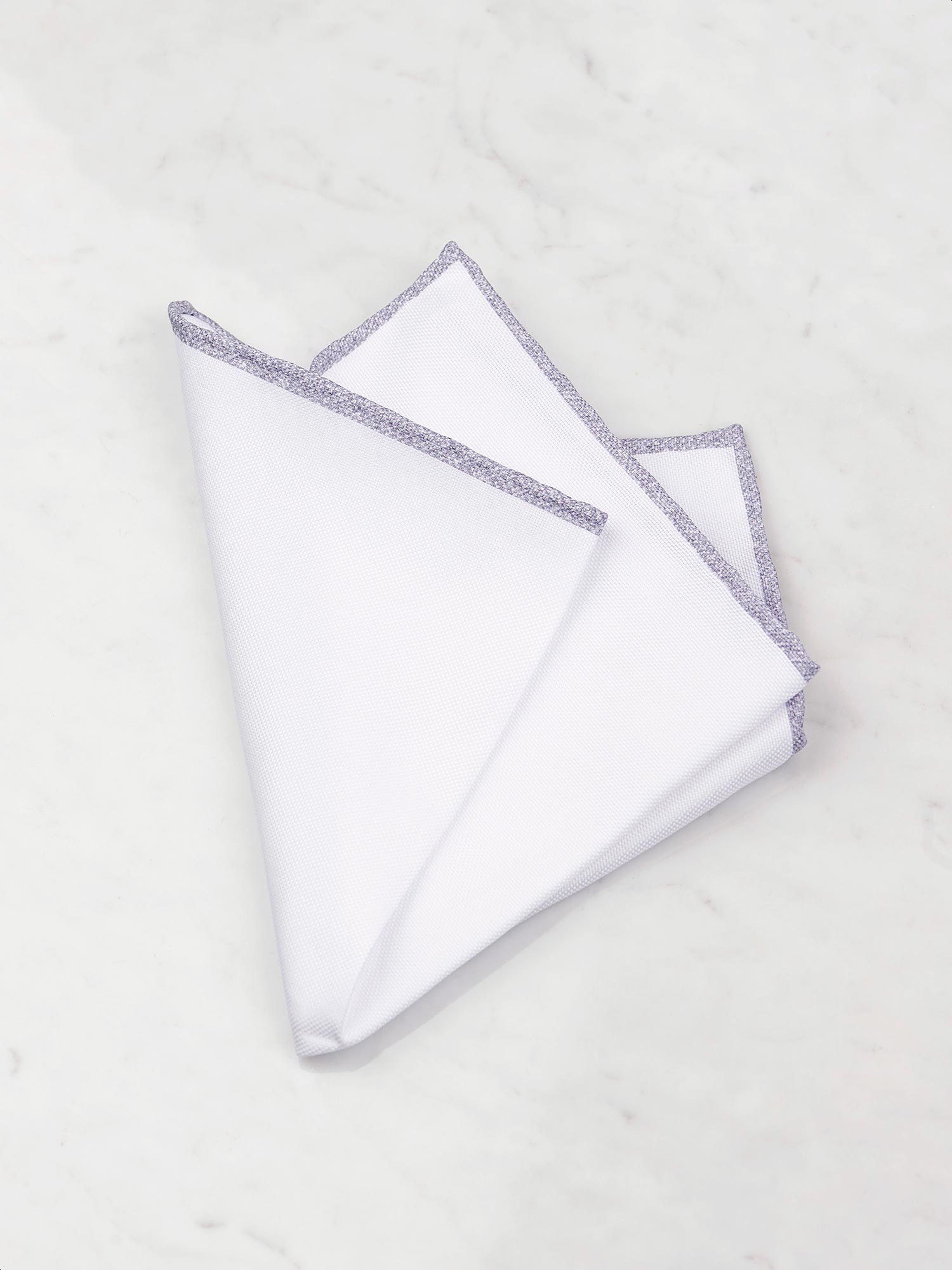 Classic white cotton handkerchief - Rosi