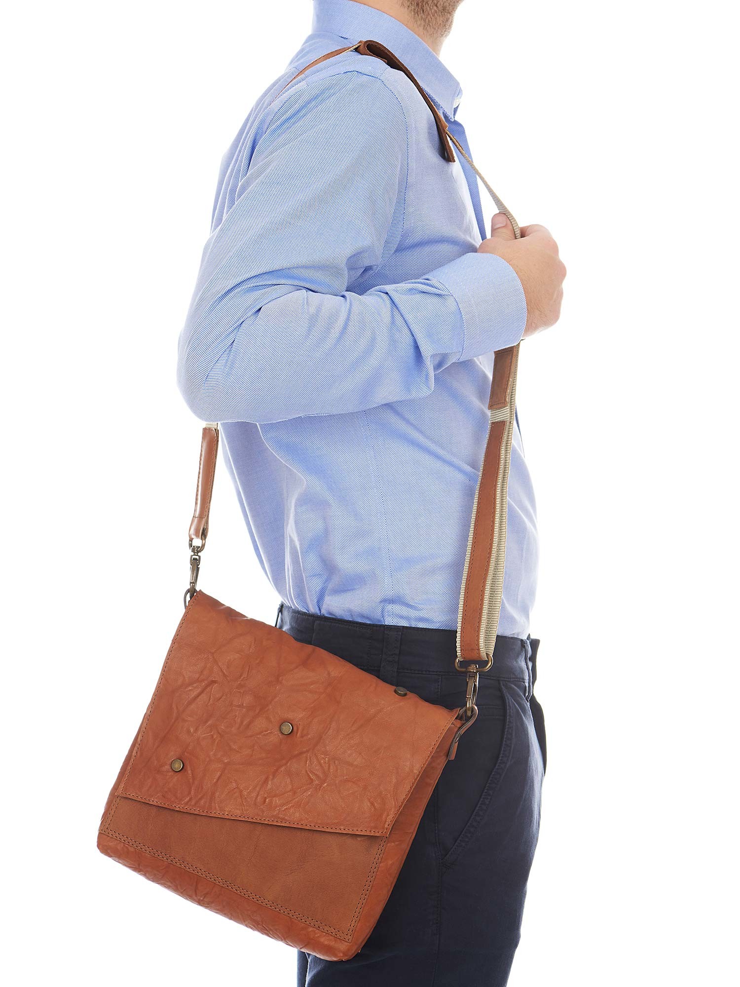 Postman Modelltasche aus echtem Leder - LaLus