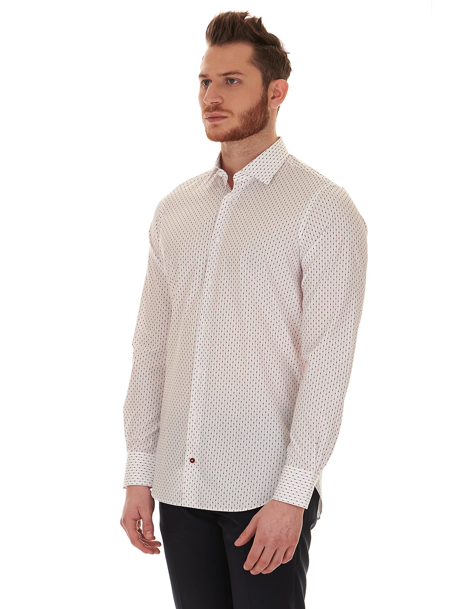 Shirt Càrrel popeline micropattern