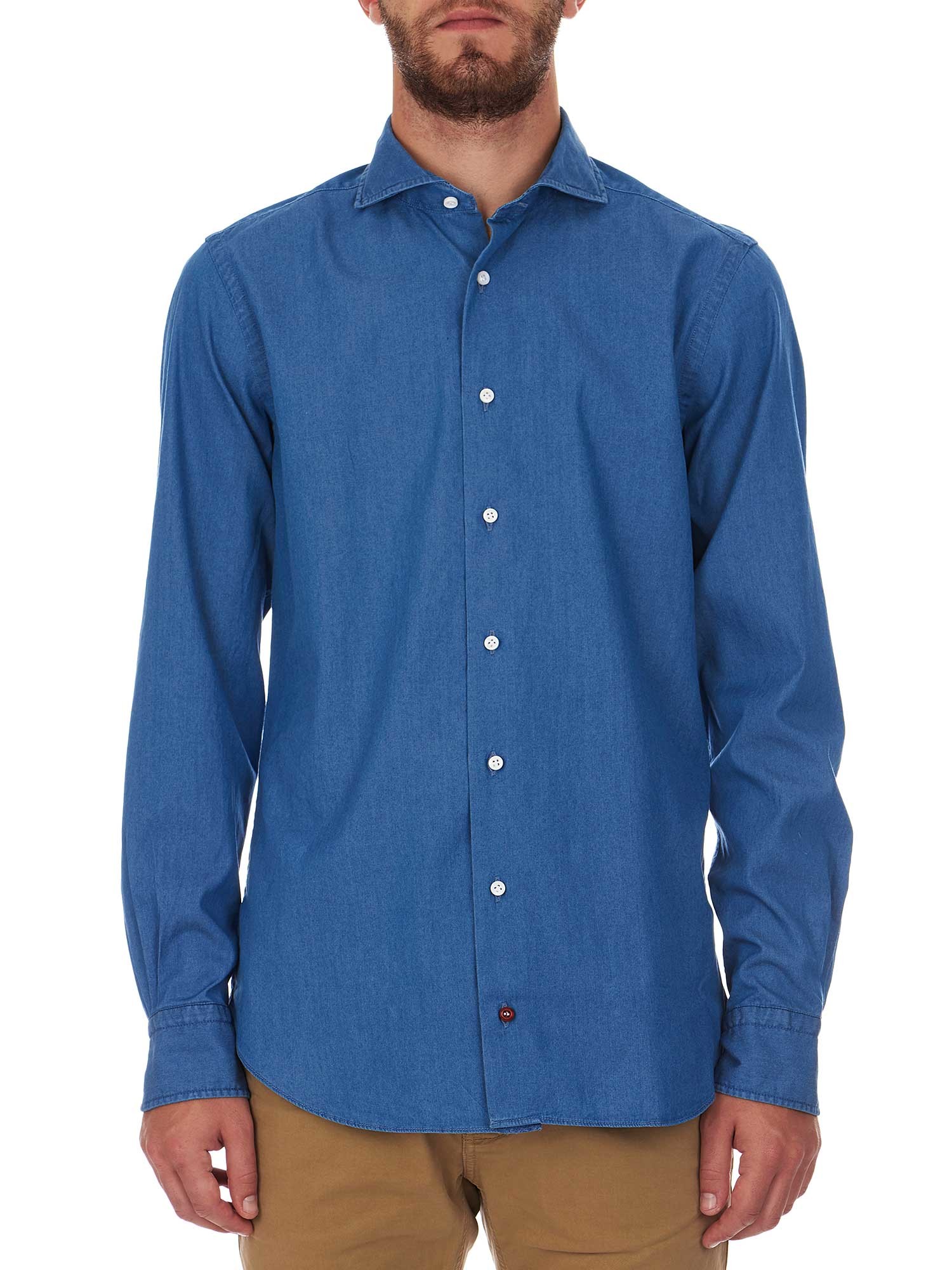Càrrel washed denim shirt for men