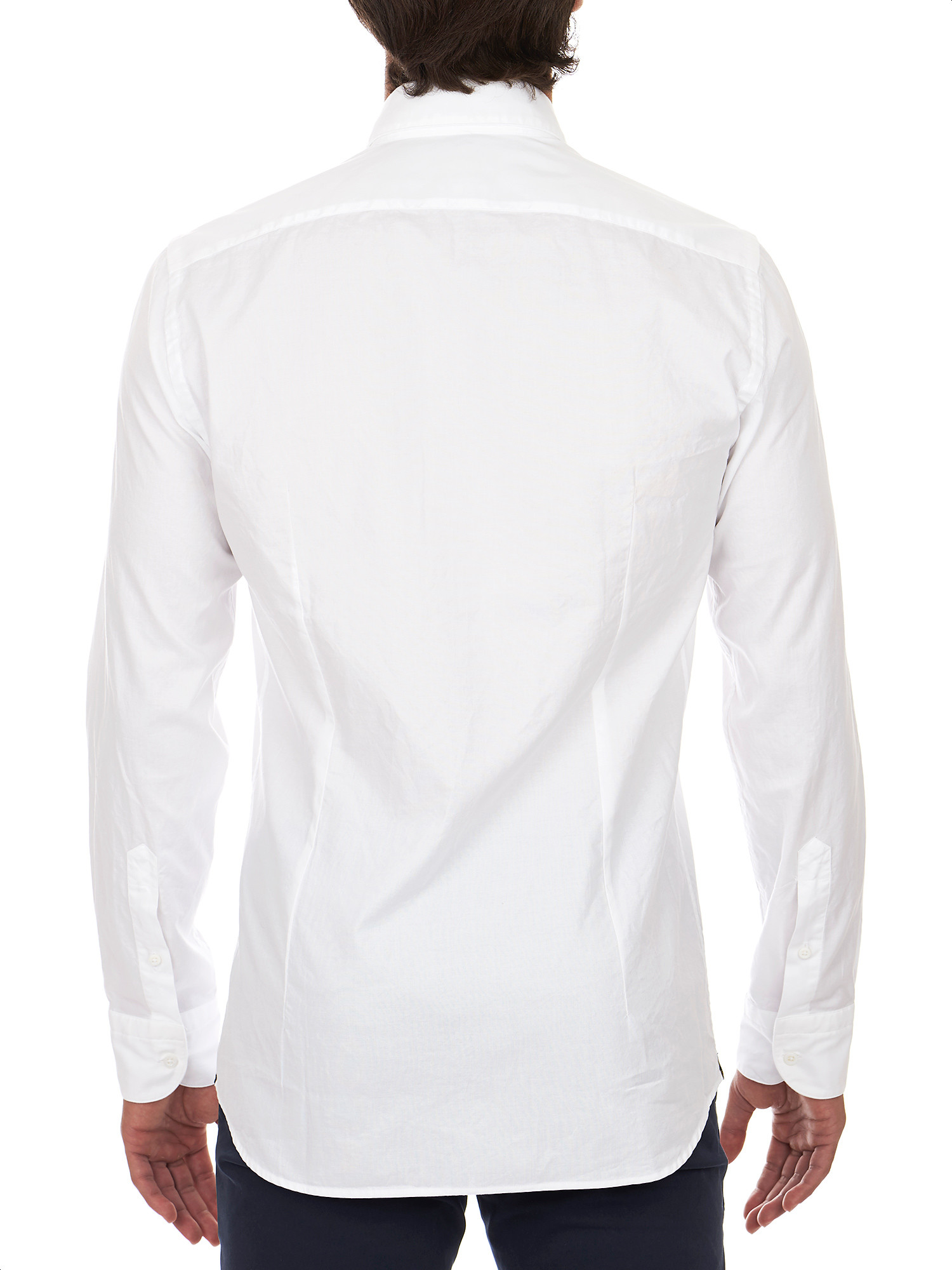 Del Siena white shirt with club collar