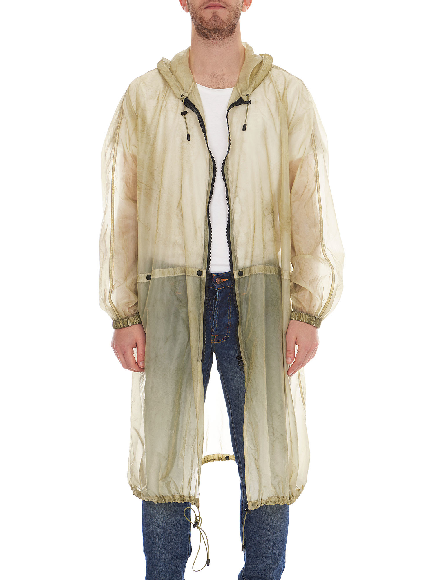 ETHIQUE - Spolverino verde impermeabile