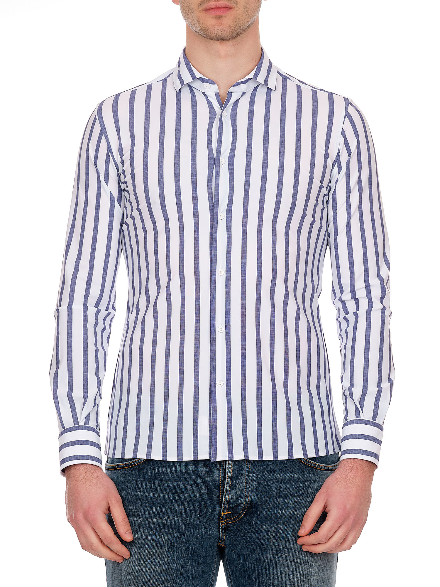 Del Siena Dynamic - Blue Striped Shirt