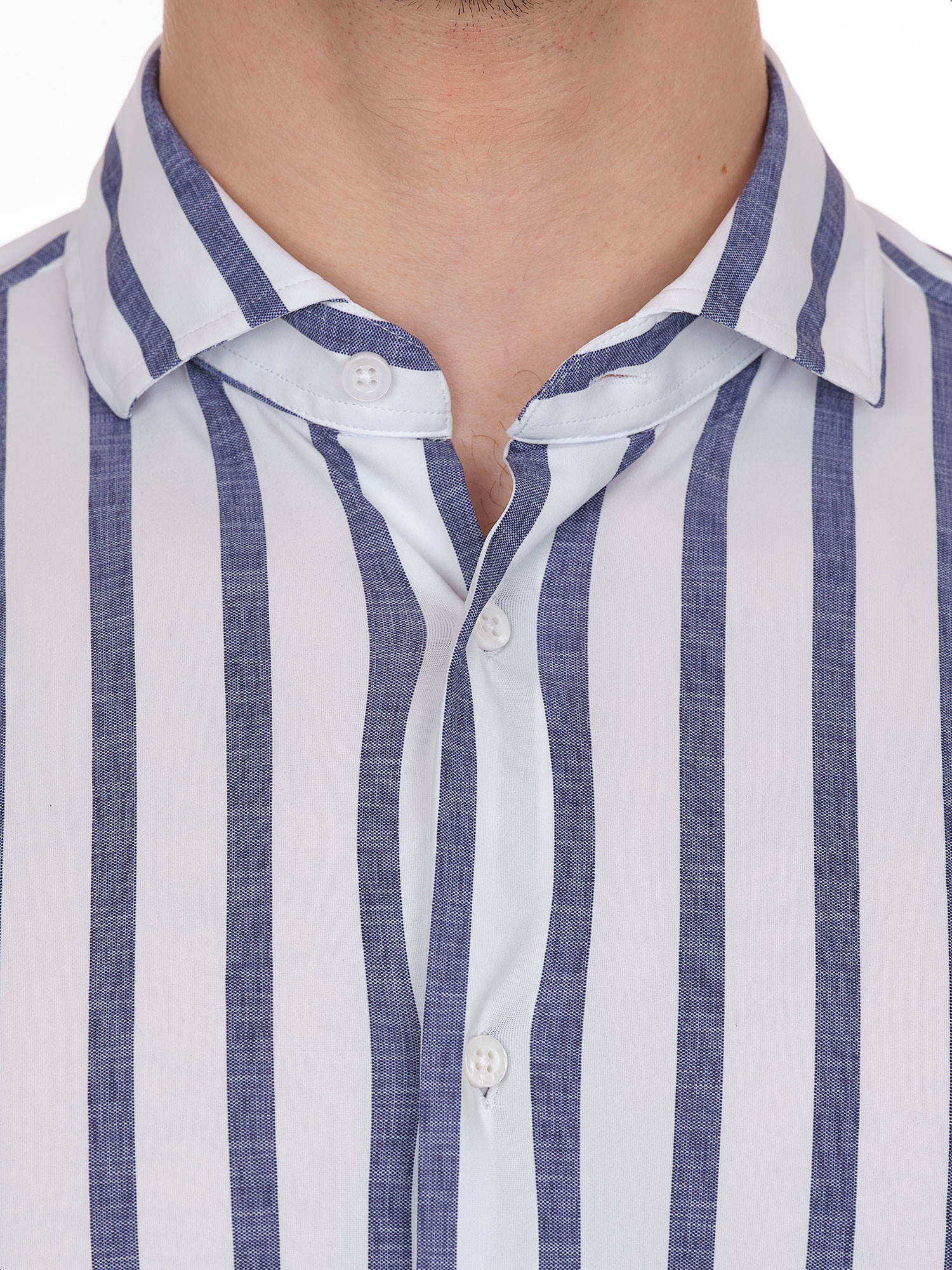 Del Siena Dynamic - Blue Striped Shirt