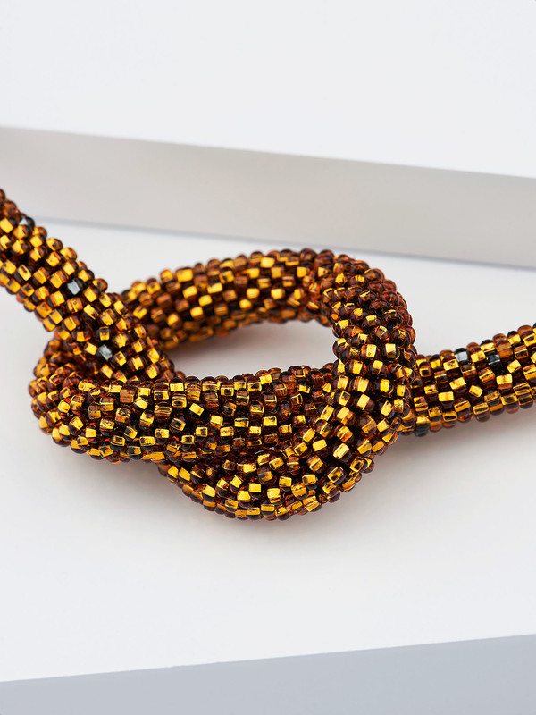 Collier de perles de verre - Knit Power