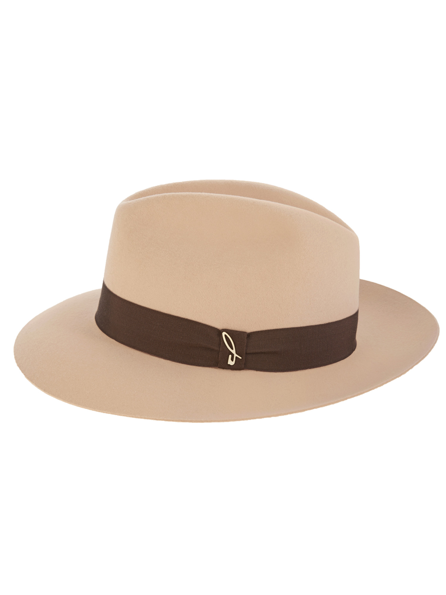 Elegant sand-colored fedora hat unisex Doria 1905