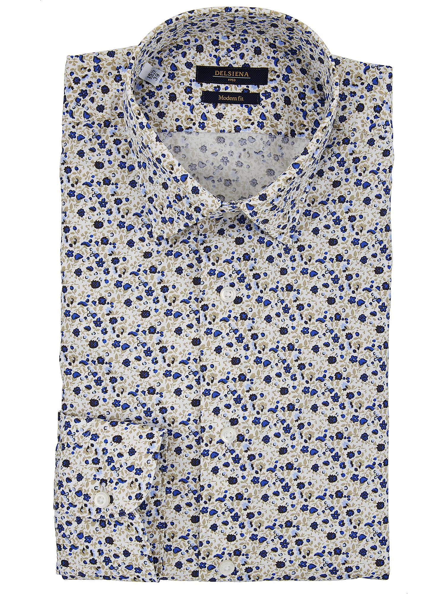 Shirt man DelSiena floral pattern 100% cotton