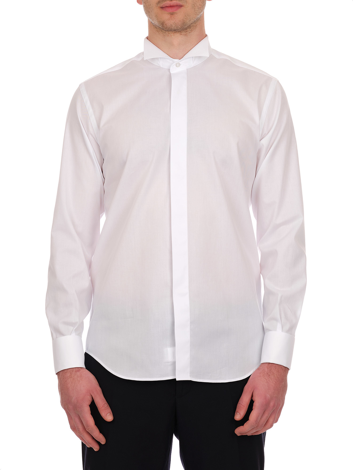 Comfort fit white diplomatic shirt