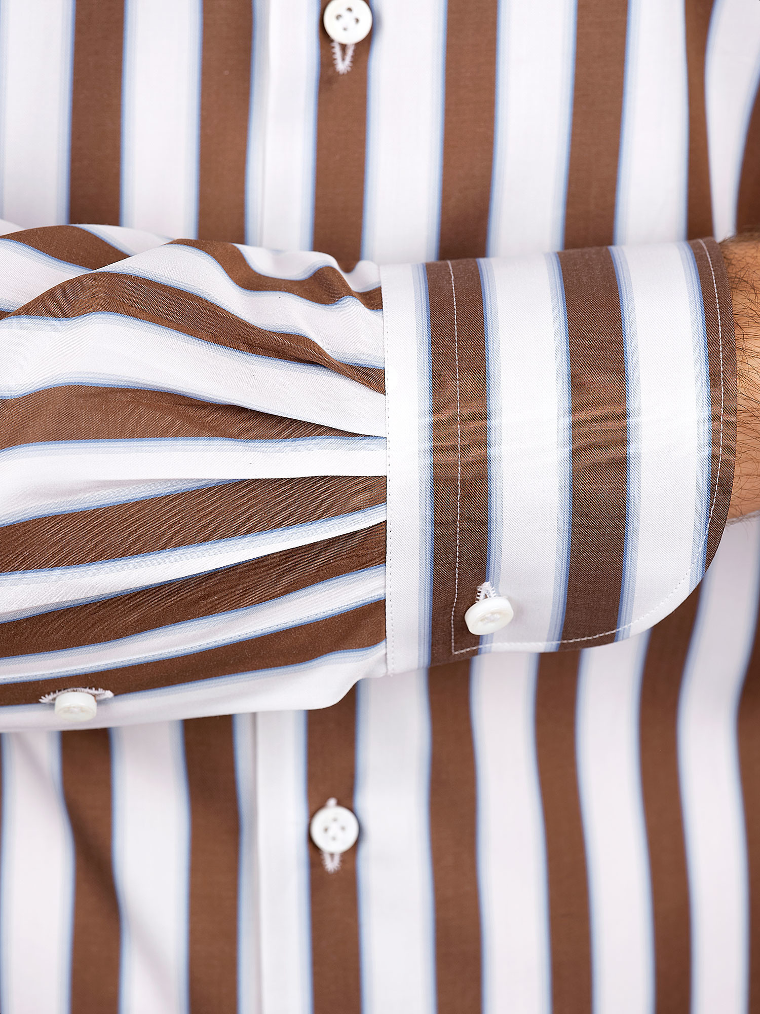 Men's wide striped shirt - Càrrel