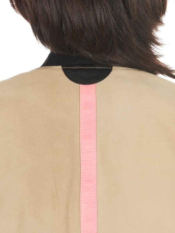 STRA women's unlined suede bomber jacket